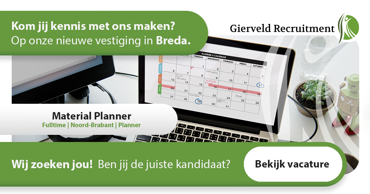 Material Planner | Fulltime | Noord-Brabant